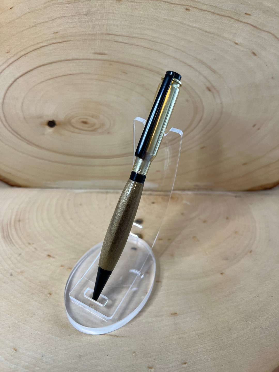 308 Caliber Shell Casing With Black Fittings and Poplar Wood. - Etsy