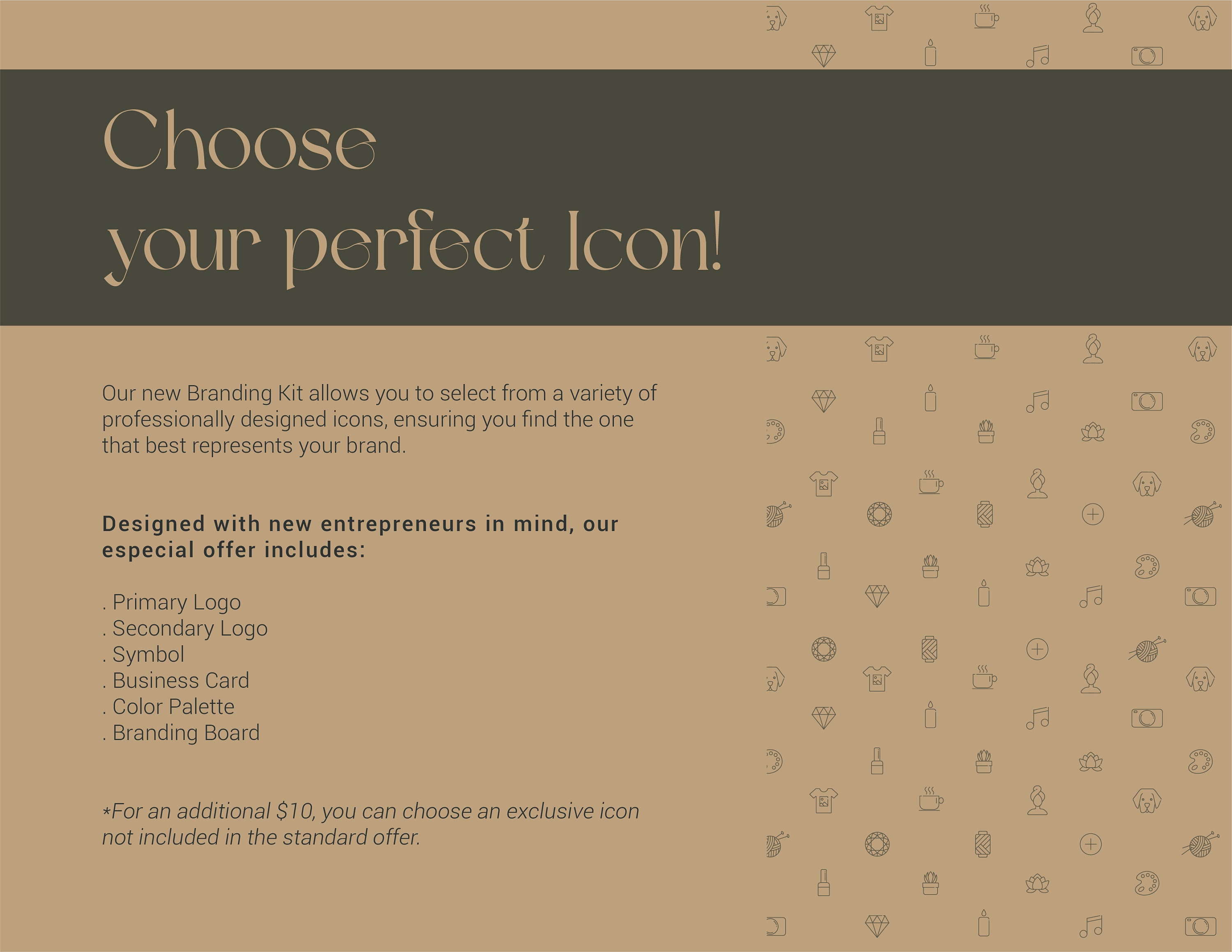 Premade Branding Kit, Painter Logo Kit, Artistic Design Package, Icon ...