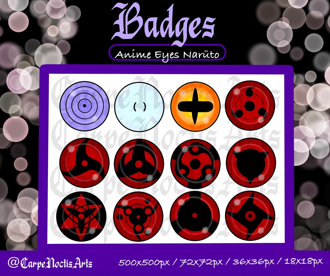 Anime Eyes Sharingan Emotes for Streaming Platforms or Discord. - Etsy