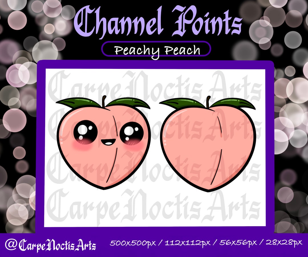Peachy Peach Channel Points for Twitch. - Etsy