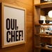 Oui Chef! Kitchen Wall Art Printable, Funny Cooking Quote Digital ...