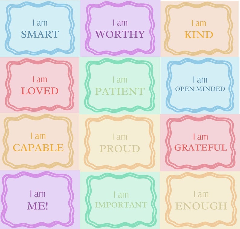 Positive Affirmations. I Am.. - Etsy