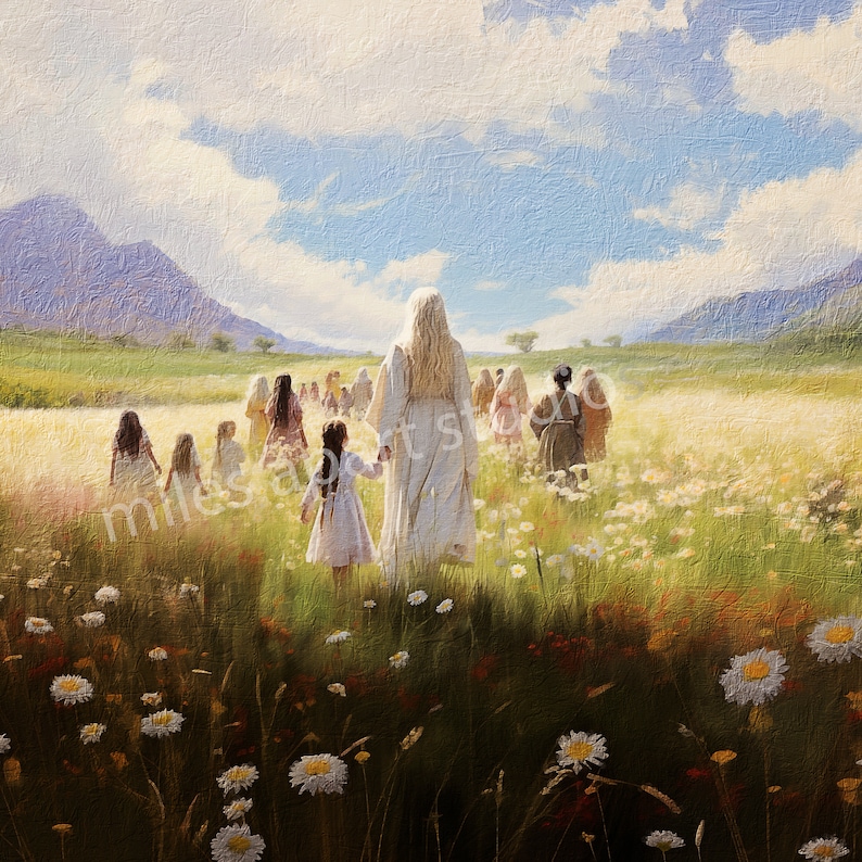 Heavenly Mother Painting Oil Painting, Latter Day Saints Art, LDS Women ...
