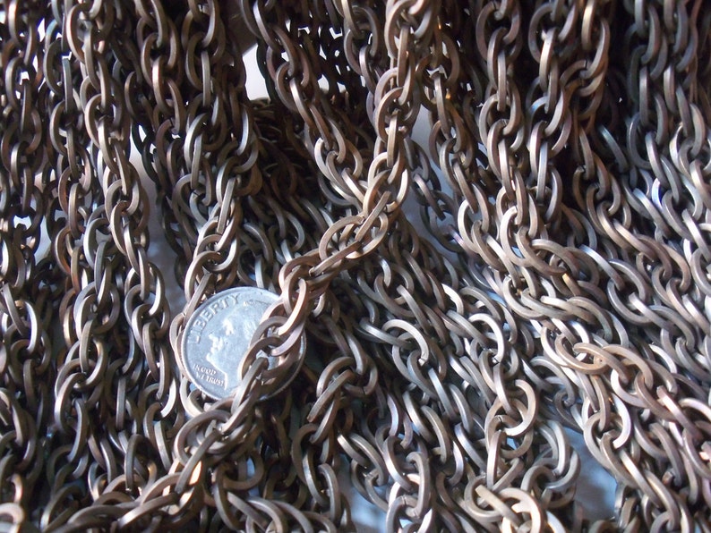 Vintage Oxidized Industrial Chain - Etsy