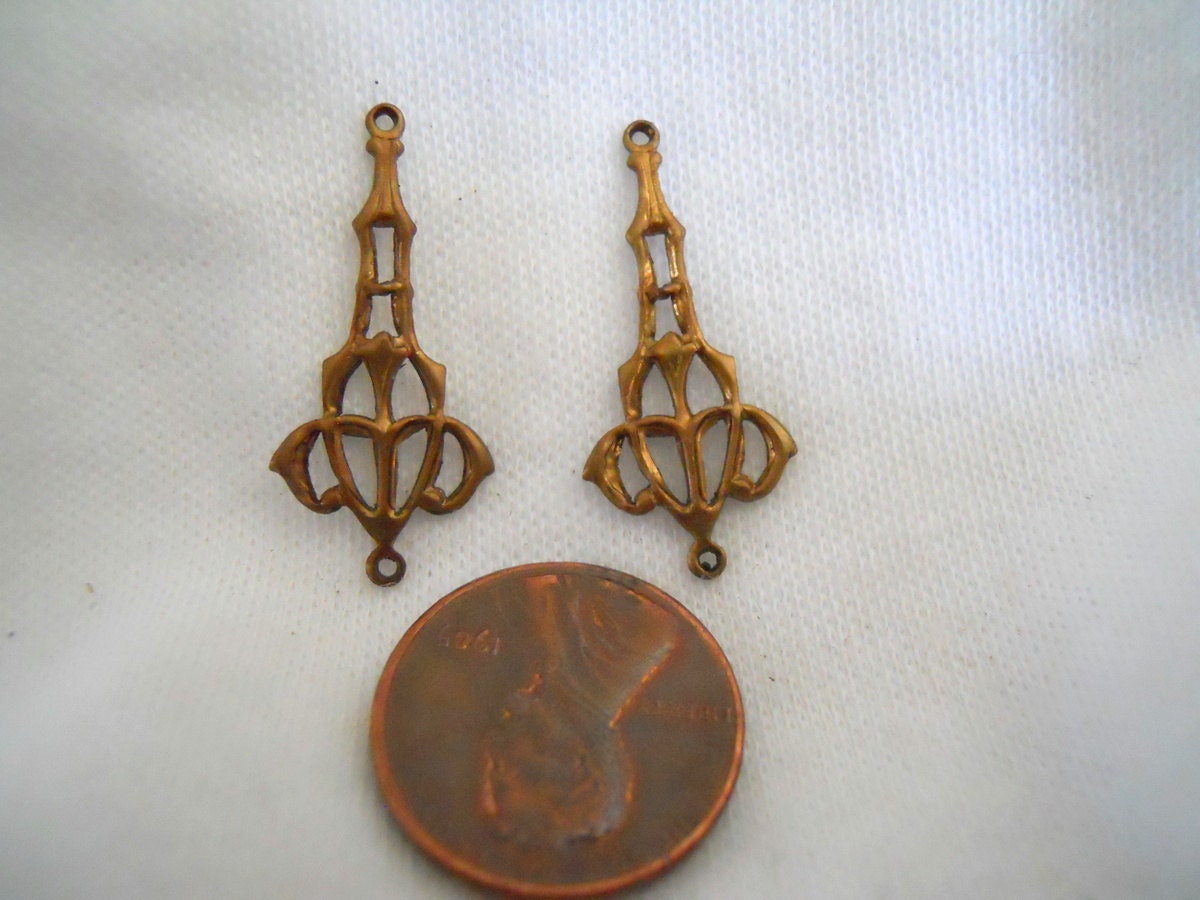 Brass Ox Connector Pair - Etsy