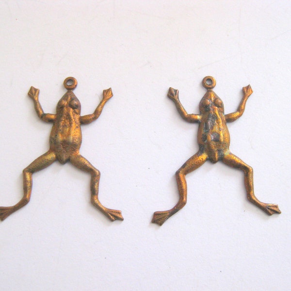 Brass Frog - Etsy