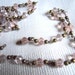 Vintage Pink Crystal Beaded Chain - Etsy