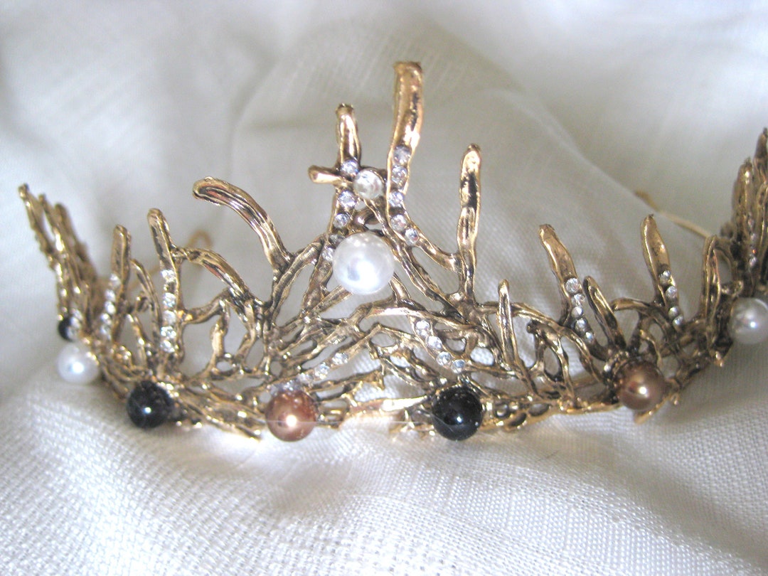 Brass Woodland Branch Tiara Crown - Etsy