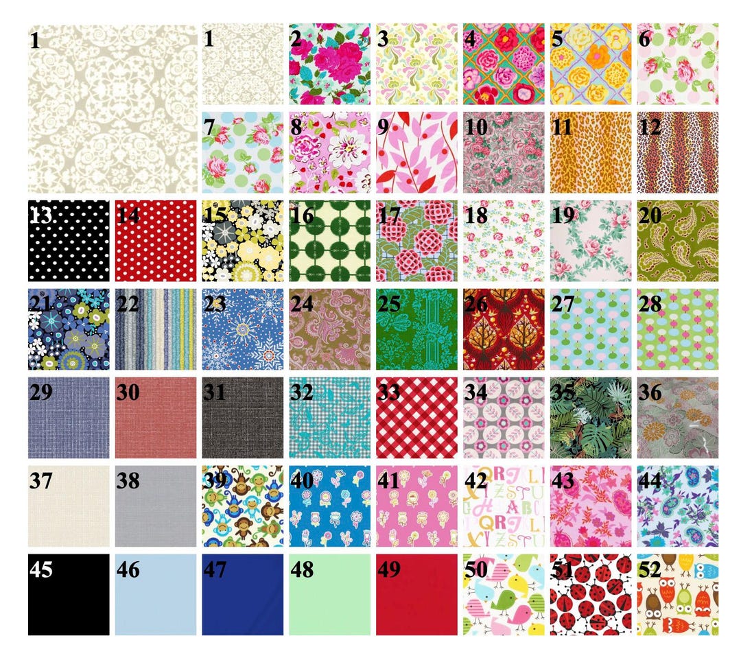 Laminated Tablecloth Traditional - Choose Your Size and Your Print ...