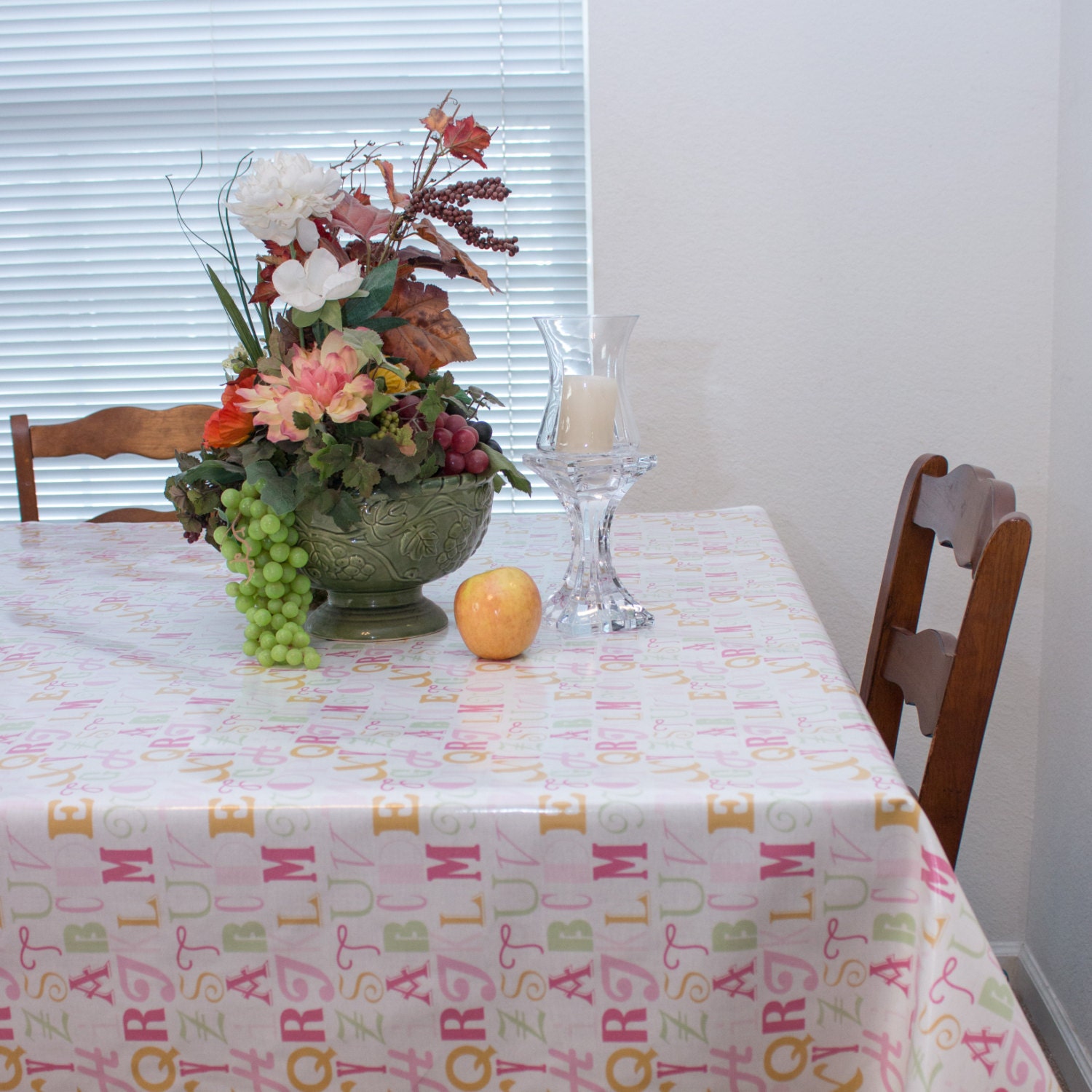 Splat Mat/tablecloth girls Letters Laminated | Etsy