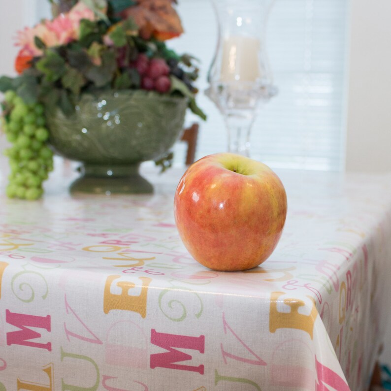 Splat Mat/tablecloth girls Letters Laminated - Etsy