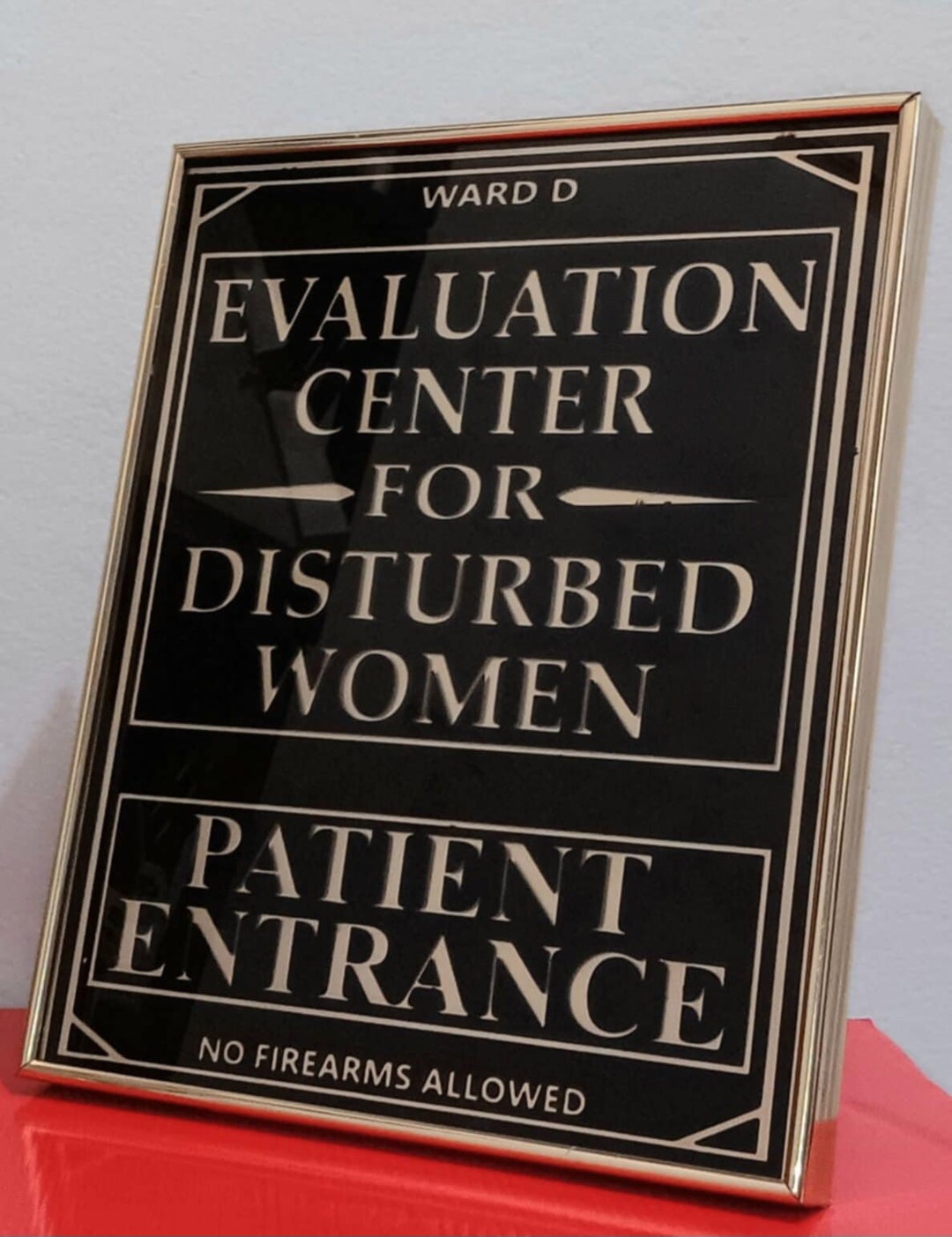 Insane Asylum Sign ' Disturbed Woman Sign - Etsy