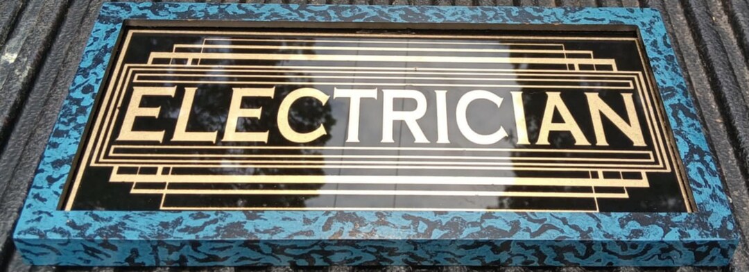 Electrician Sign for Electrician Trade Sign for Business Personalized ...