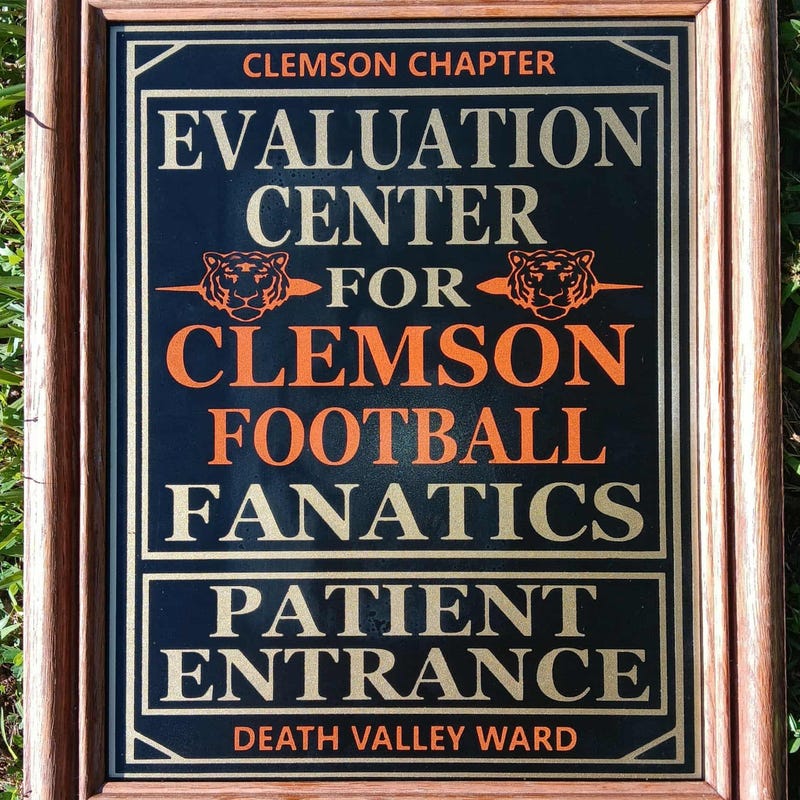Clemson Sign - Etsy