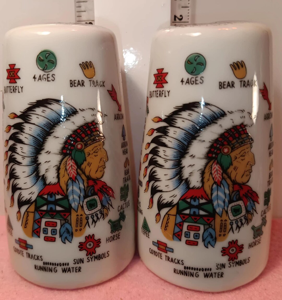 Native American Salt and Pepper Shakers Native American Salt & Pepper ...