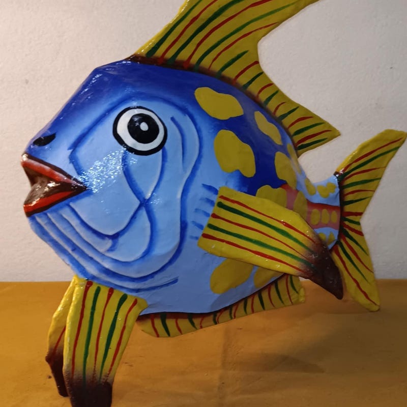 Paper Mache Fish - Etsy