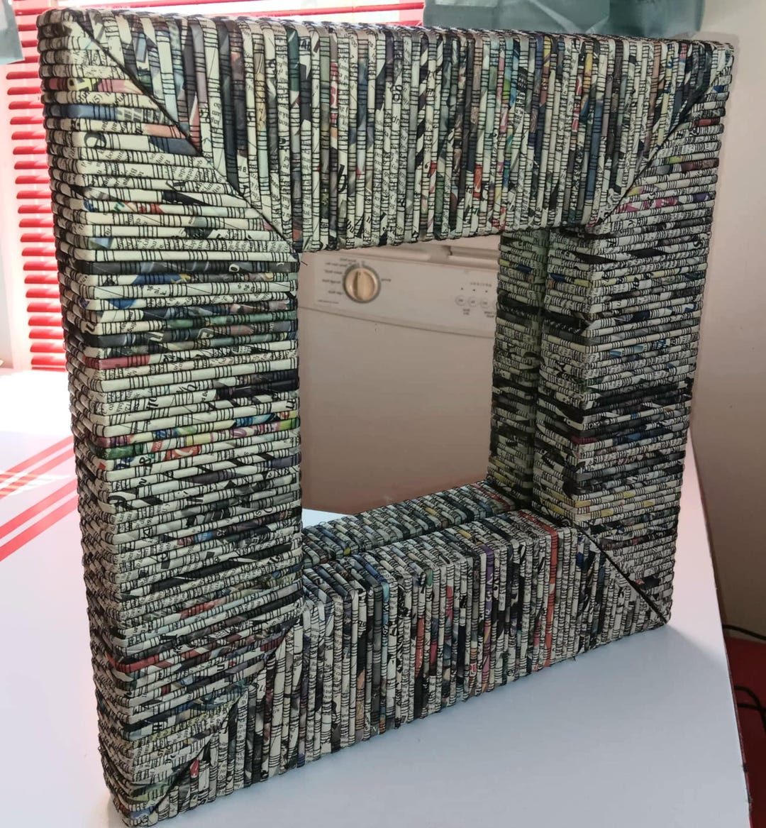 Newspaper Mirror Made Out of Newspapers Mirror Made From Recycled ...