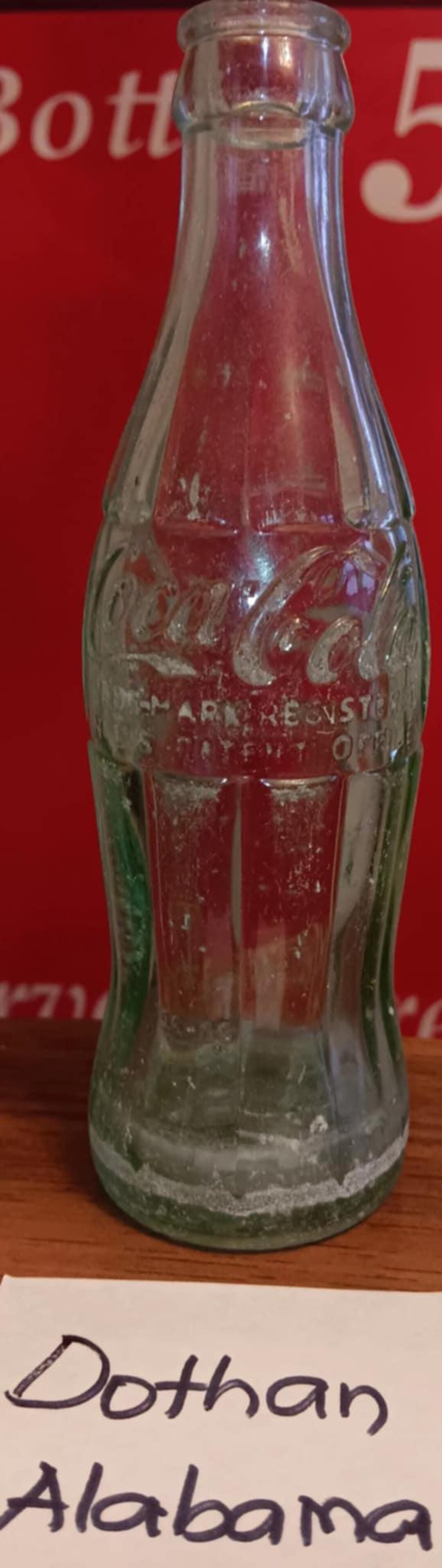 Vintage Coca-cola Bottle From Dothan Al Coca-cola Bottle Vintage Coke ...