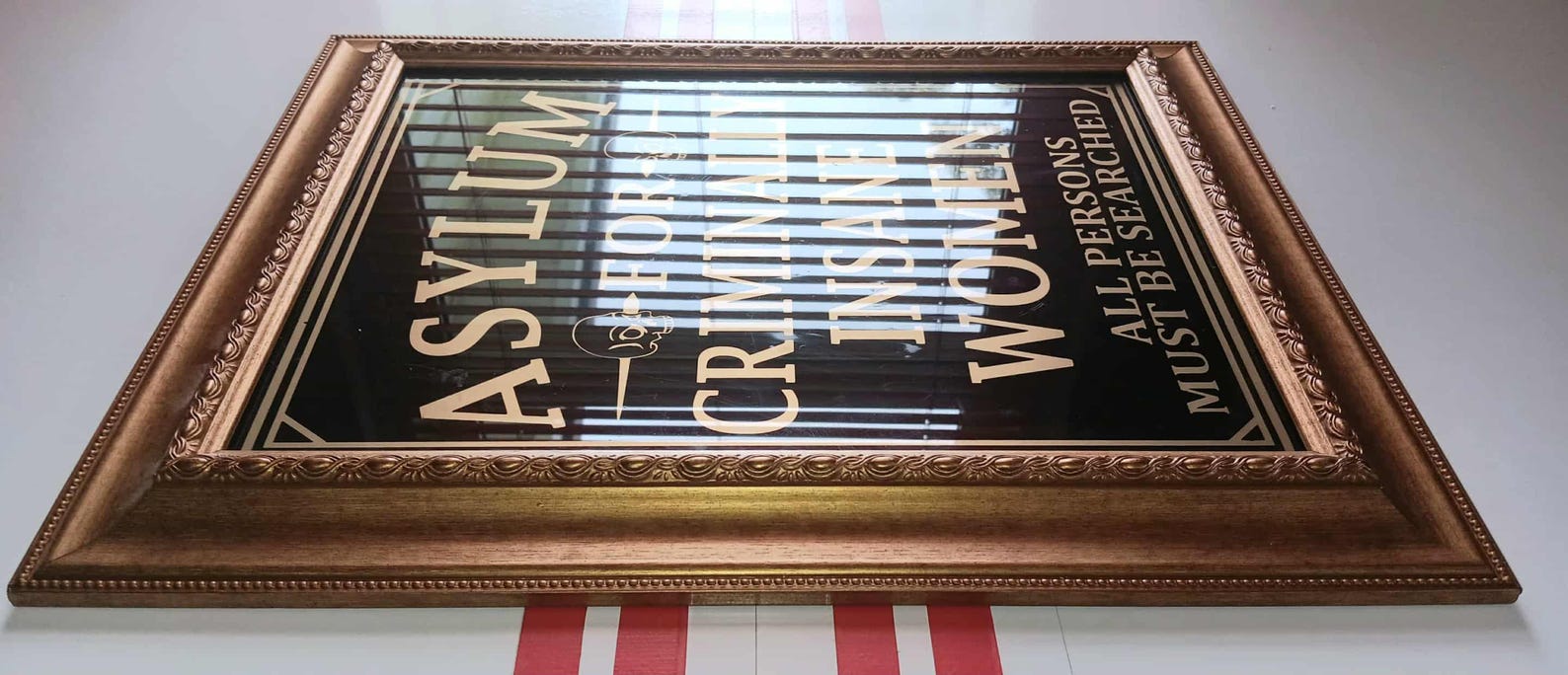 Insane Asylum Picture Sign: Criminally Insane Women, Repurposed Vintage ...