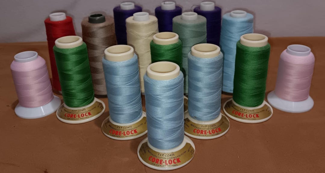 Core Lock Thread Lot and Overlock Thread and J & P Coats Overlocker ...