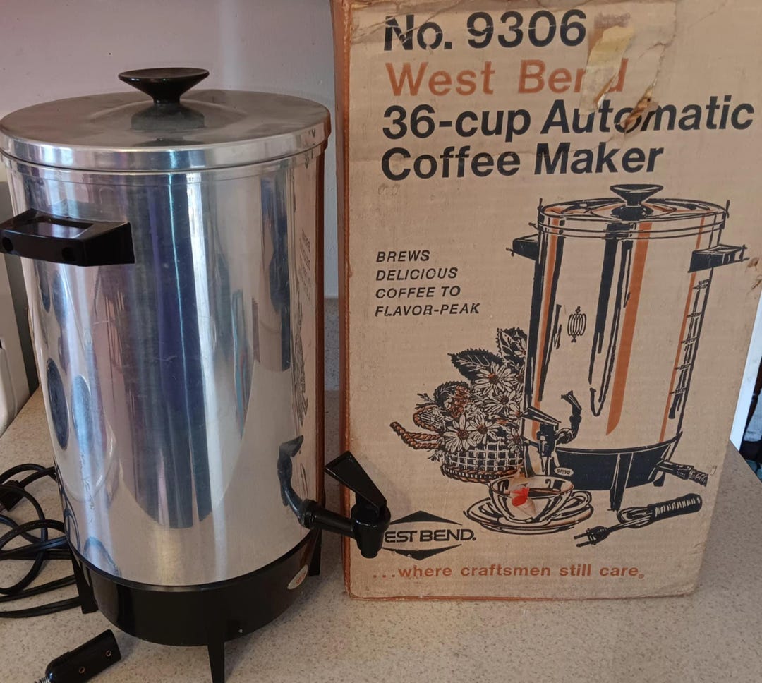 Vintage Coffee Maker With Box - Vintage Coffee Percolator Model 9306 ...