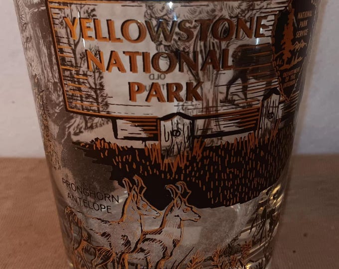 Yellowstone National Park Glass From Yellowstone National Park Mid ...