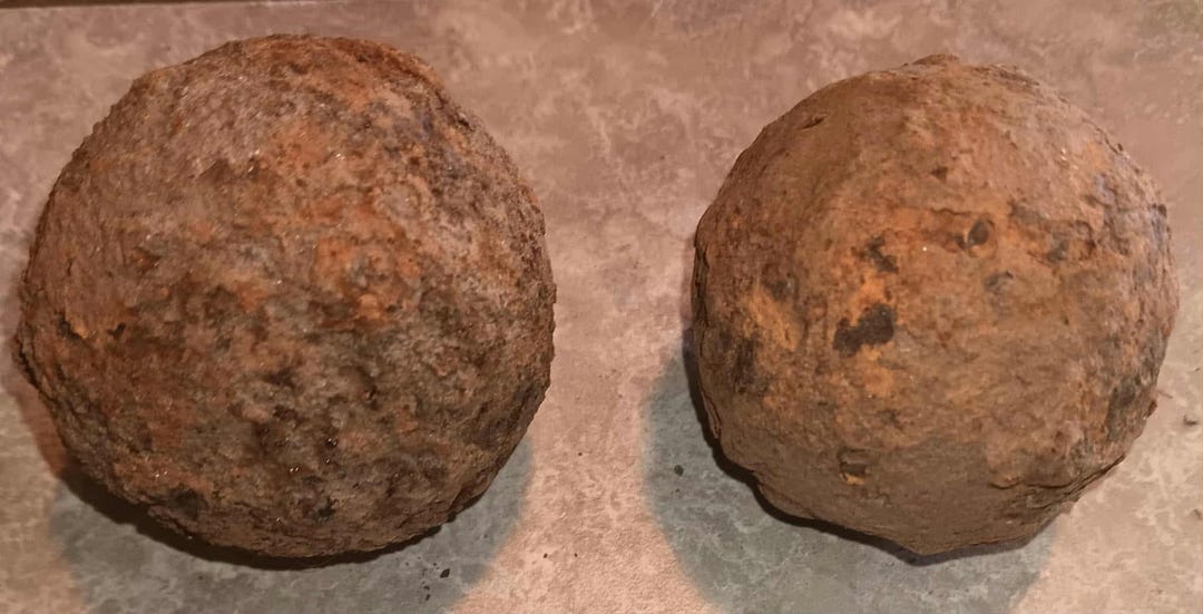 Civil War Cannon Ball ' South Carolina Civil War Relics From the Civil ...