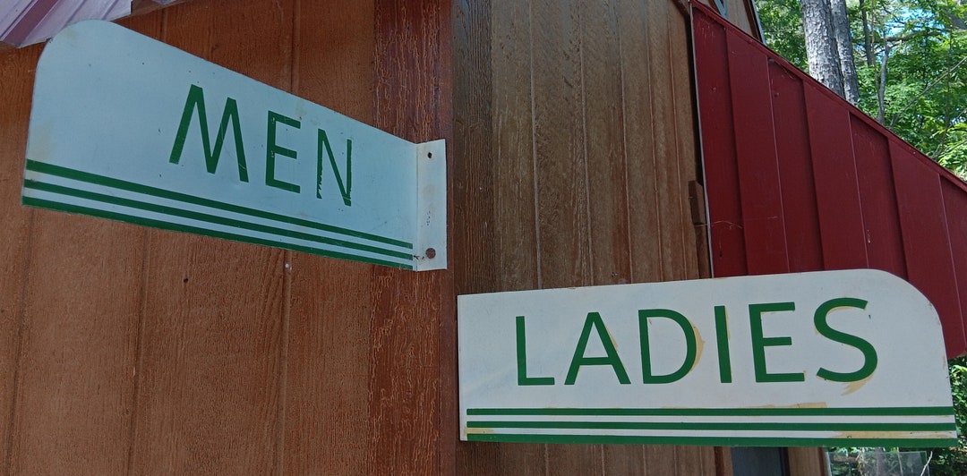 Rest Room Sign , Custom Restroom Sign , Metal Restroom Sign - Etsy