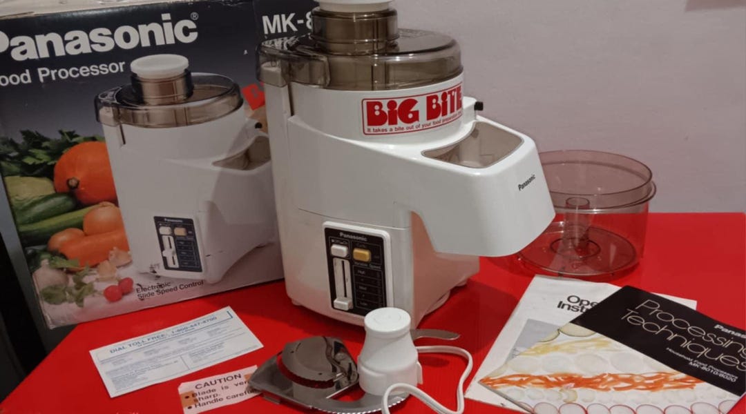 Vintage Food Processor - Vintage Panasonic Food Processor Model MK-8020 ...