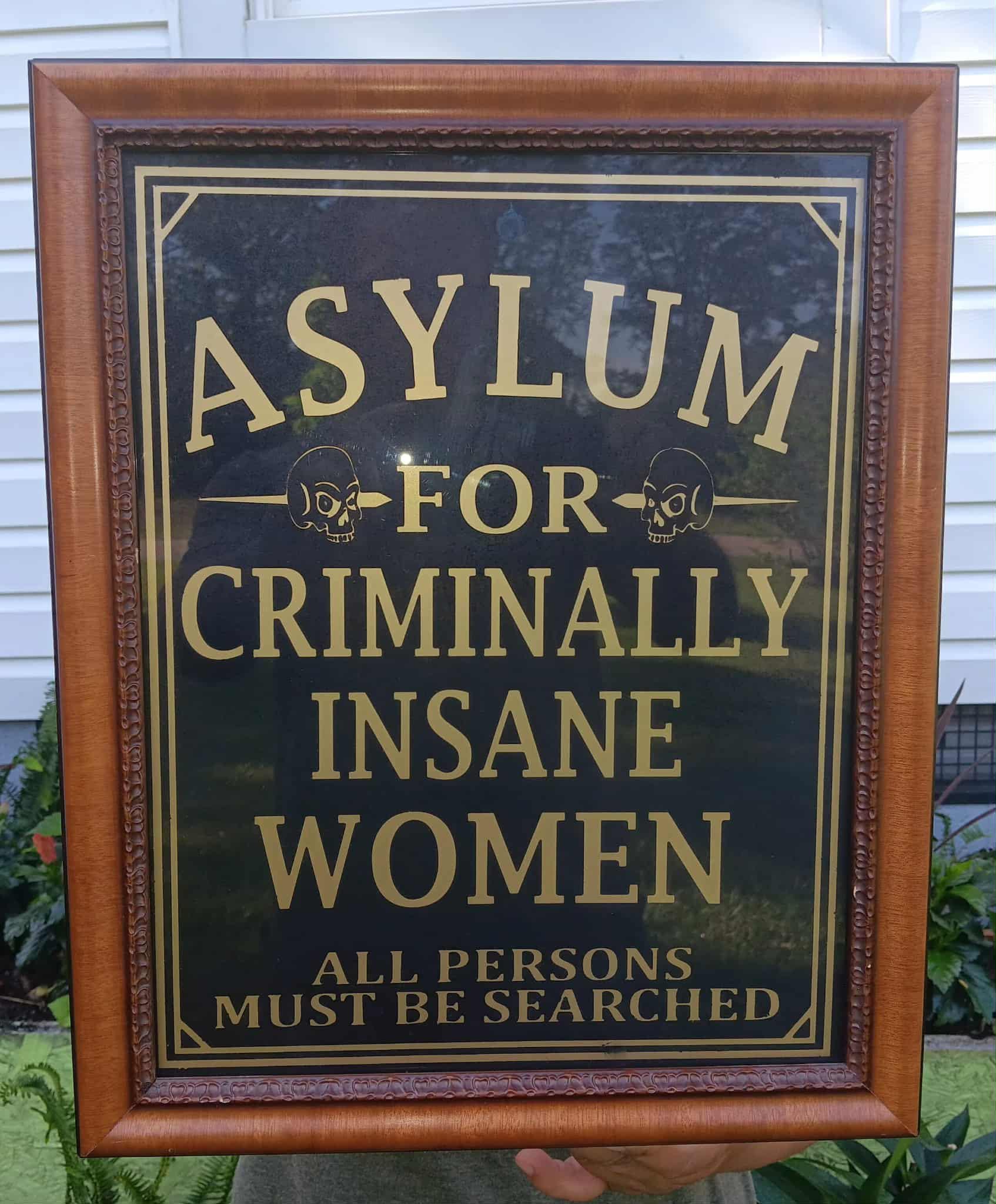Insane Asylum Picture Sign ' Disturbed Women Evaluation Center Sign - Etsy