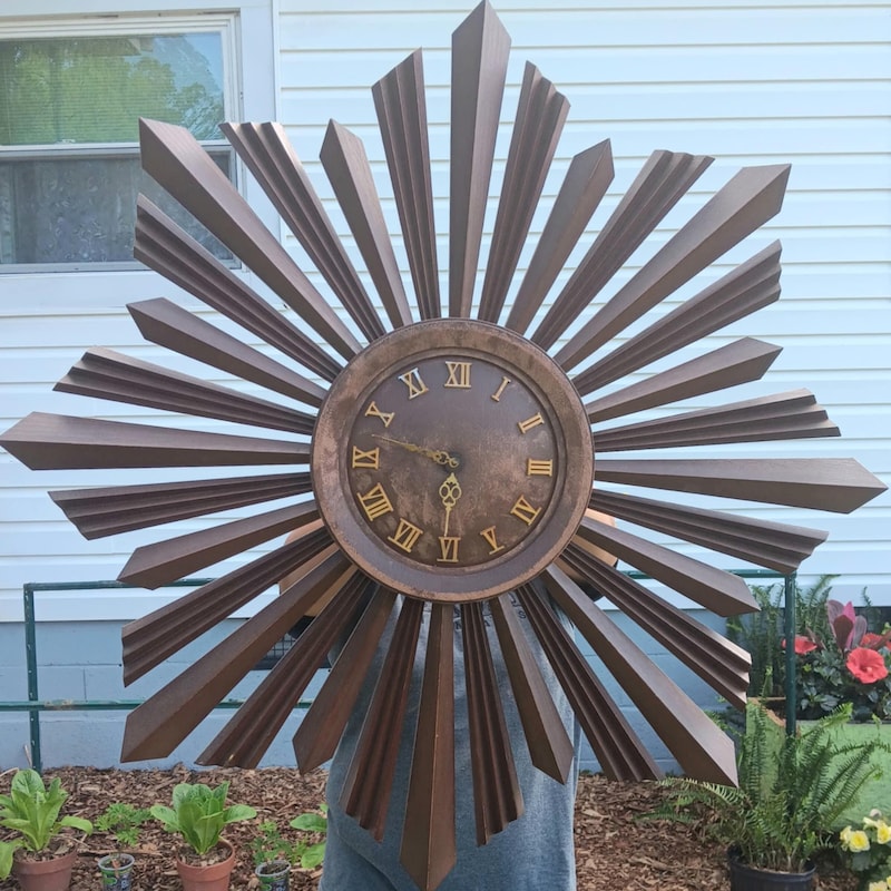Starburst Clock - Etsy