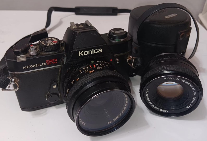 Vintage Konica Autoreflex TC Camera With Konica Hexar and Konica Hexanon Lens Vintage Konica ...