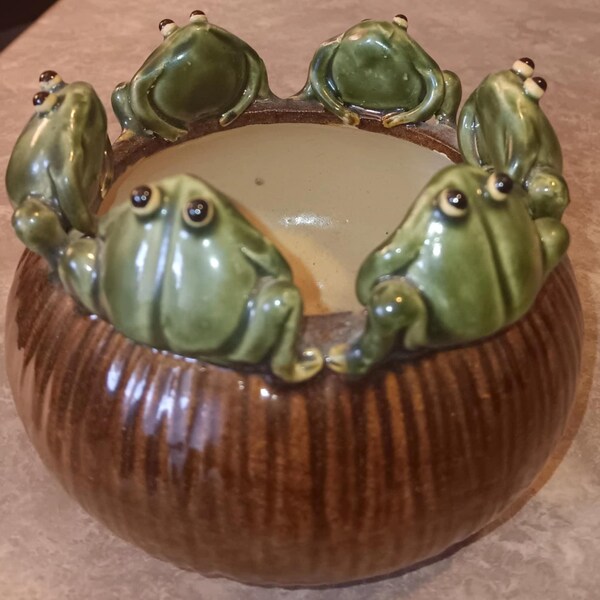 Frog Planter - Etsy