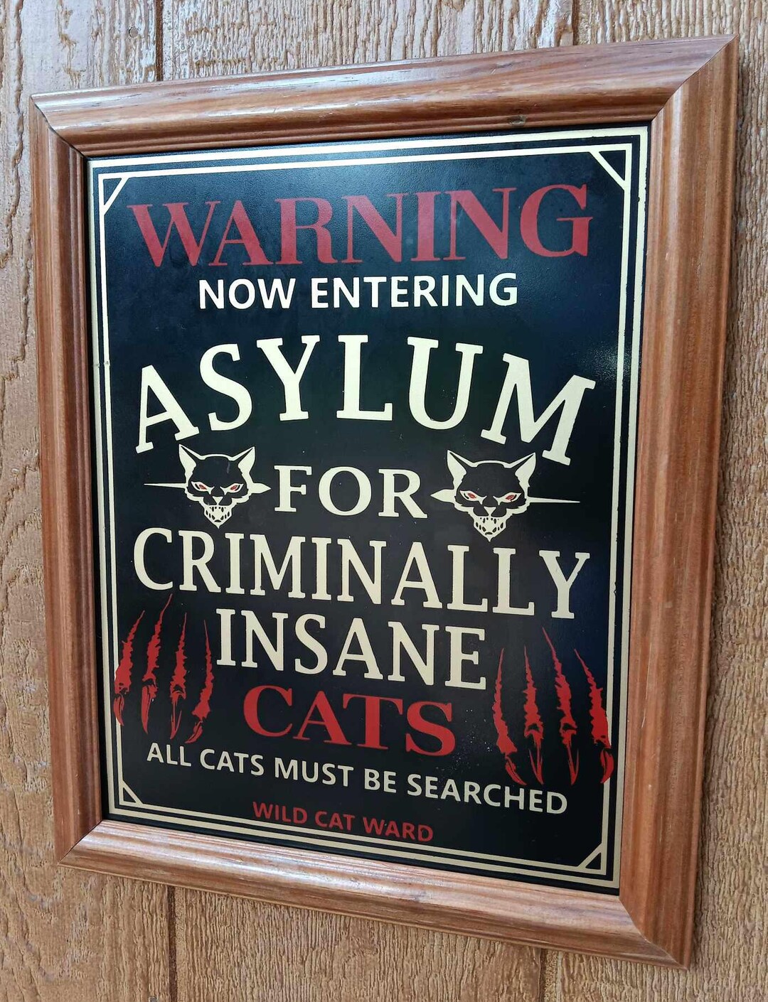 Funny Cat Art ' Custom Painted Kitten Sign - Etsy