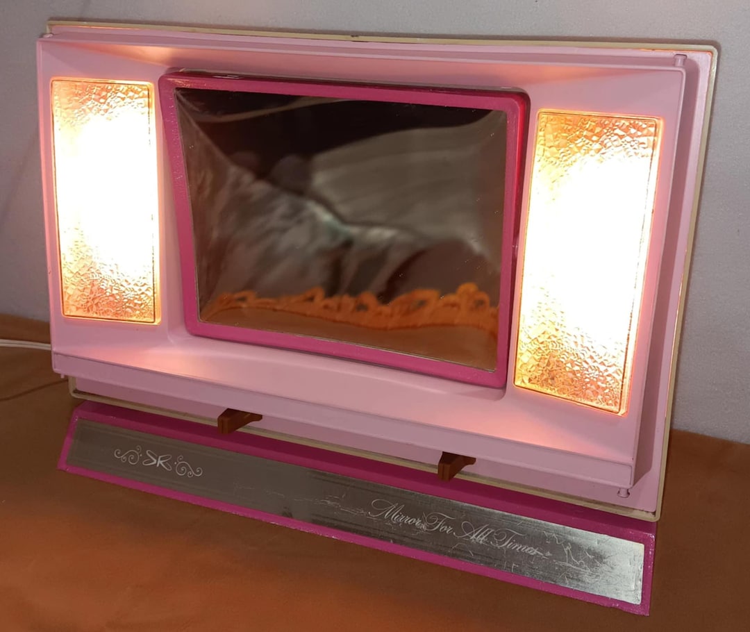 Vintage Makeup Mirror Pink Makeup Mirror for Princess Bedroom Mirror ...