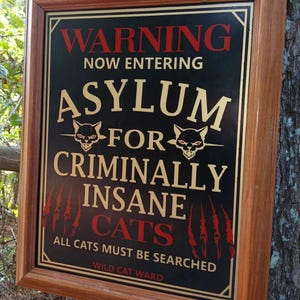 Funny Cat Sign for My Cat Custom Cat Sign Personalized Cat Sign With My ...