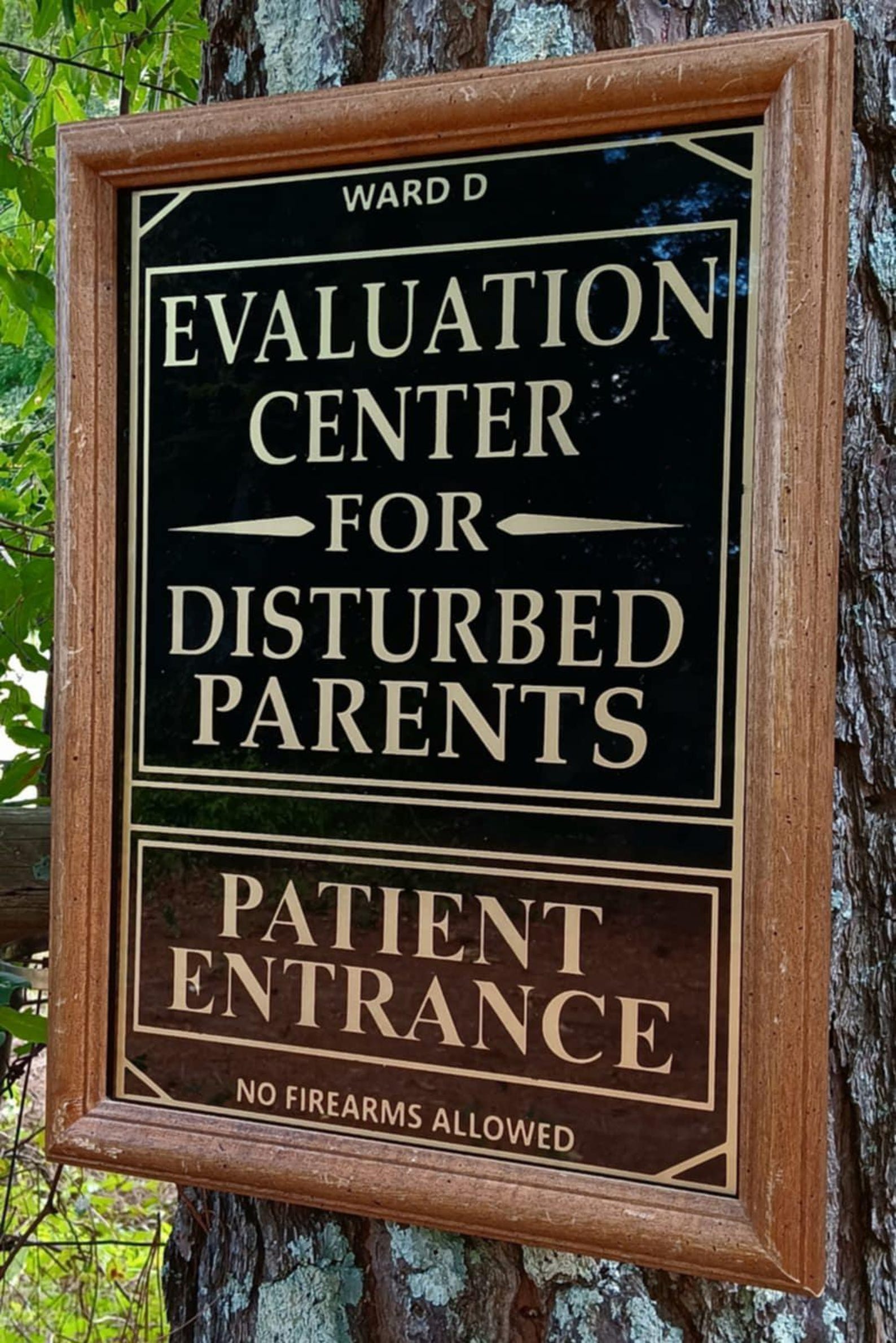 Insane Asylum Sign for Disturbed Parents Gift Idea for Parents With ...