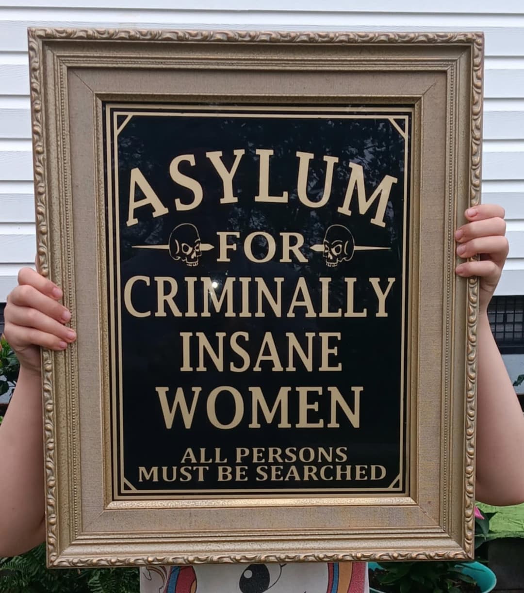 Insane Asylum Sign for Disturbed Women Sign - Gift Idea for Crazy Woman ...