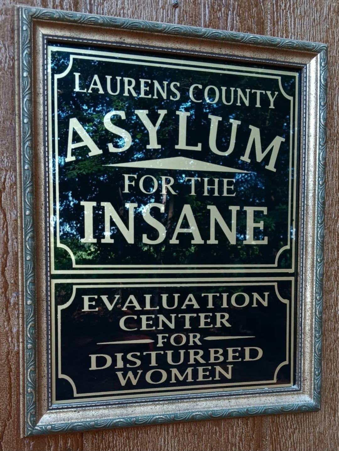 Insane Asylum Sign for Insane Woman - Evaluation Center for Disturbed ...