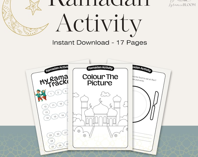 Ramadan Playdough Mats, Printable Ramadan Activity, Ramadan Craft ...
