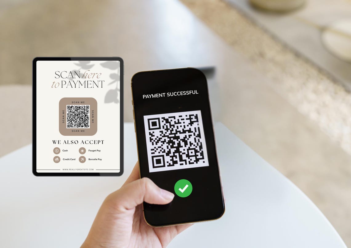 Editable Price List & QR Code Sign: Canva Template (digital Download ...