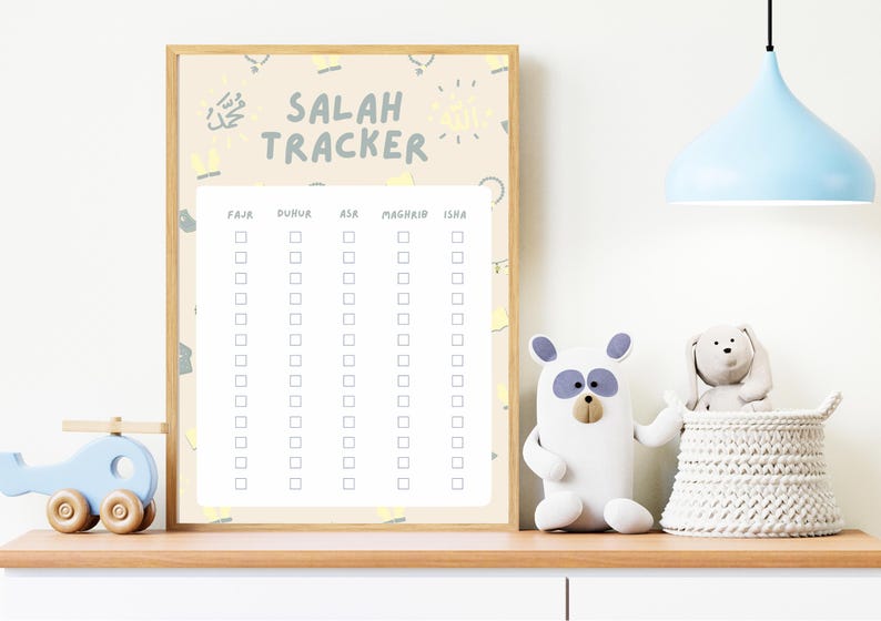 Kids Salah Tracker Printable | Islamic Prayer Chart for Children ...