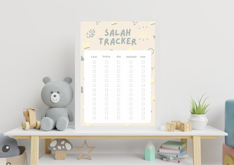 Kids Salah Tracker Printable | Islamic Prayer Chart for Children ...