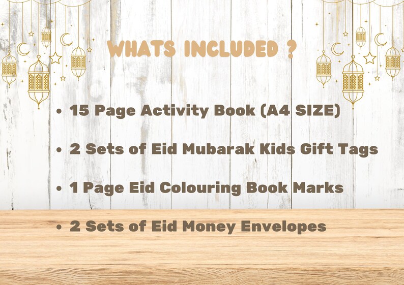 Eid Mubarak Activity Pack Goodie Bag Bundle | Activity Book | Bookmarks ...