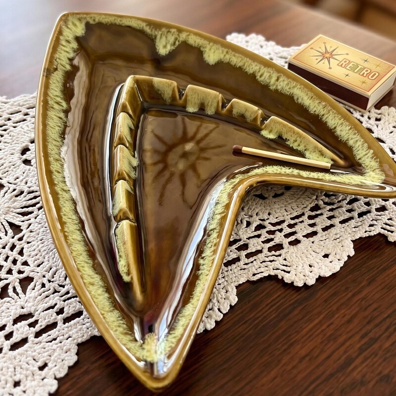 Drip Glaze Mcm Ashtray - Etsy