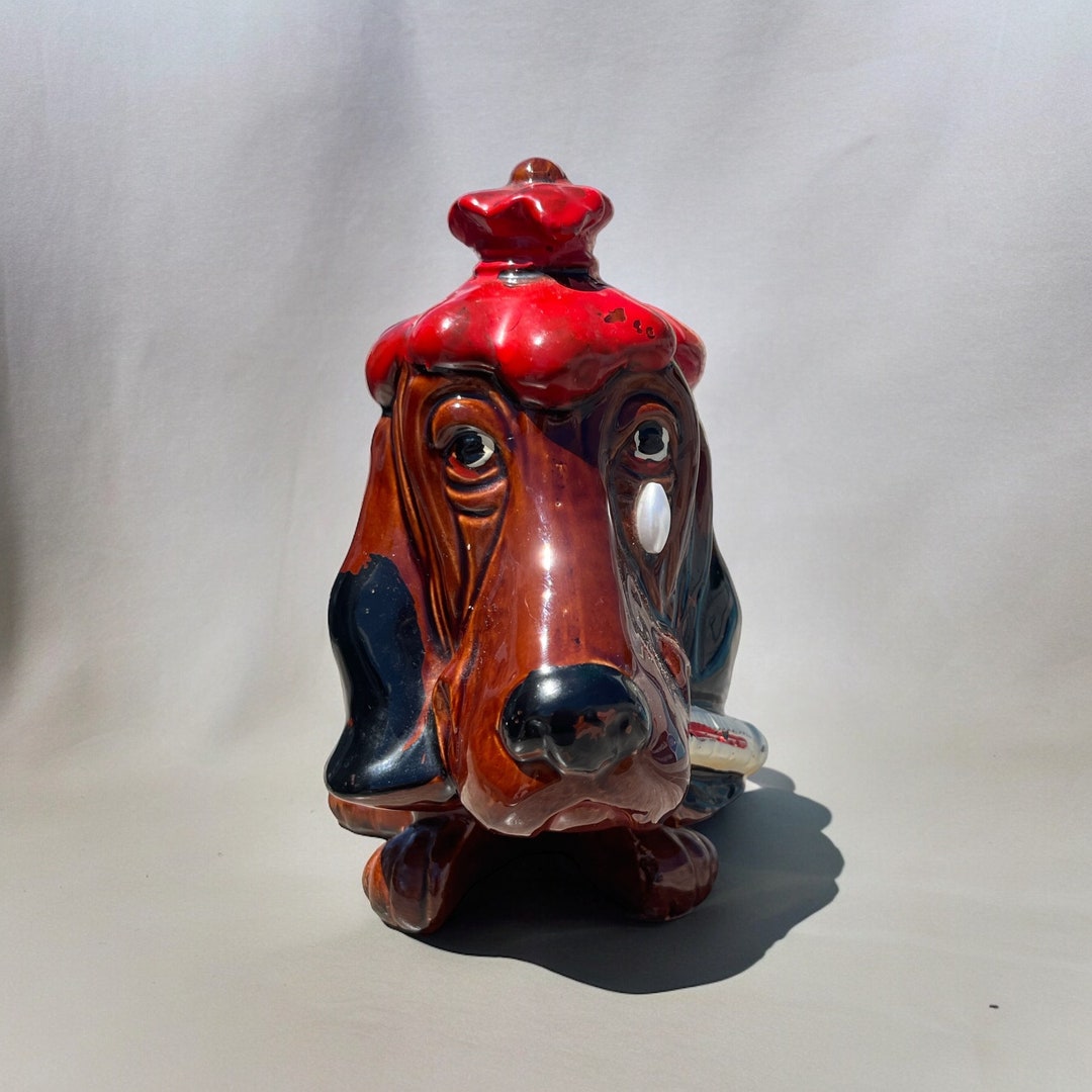 Vintage Hound Dog Planter Enesco Japan 1950s Basset Hound Lover Gift ...