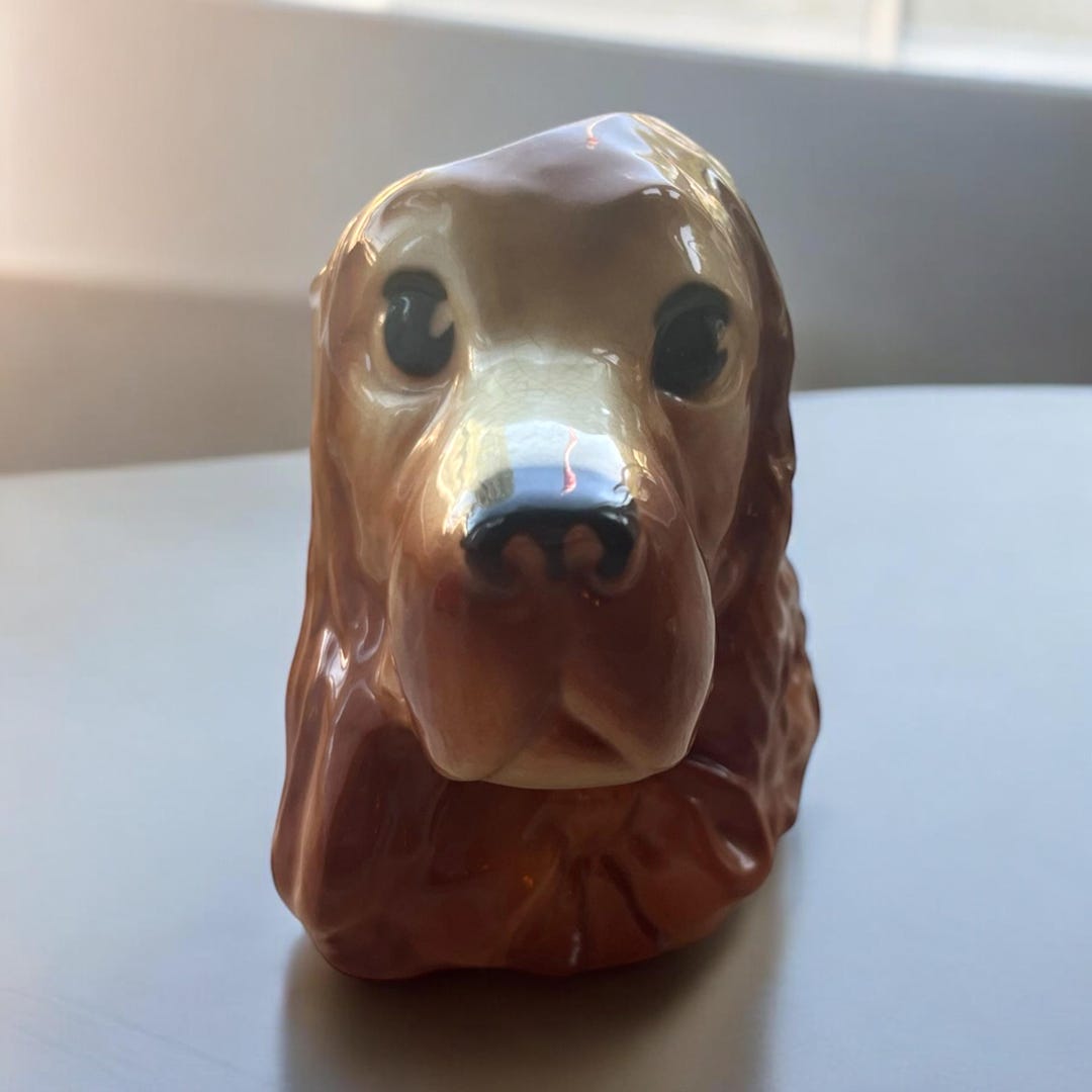 Vintage Cocker Spaniel Dog Wall Pocket Vase Planter, 1950s Retro ...
