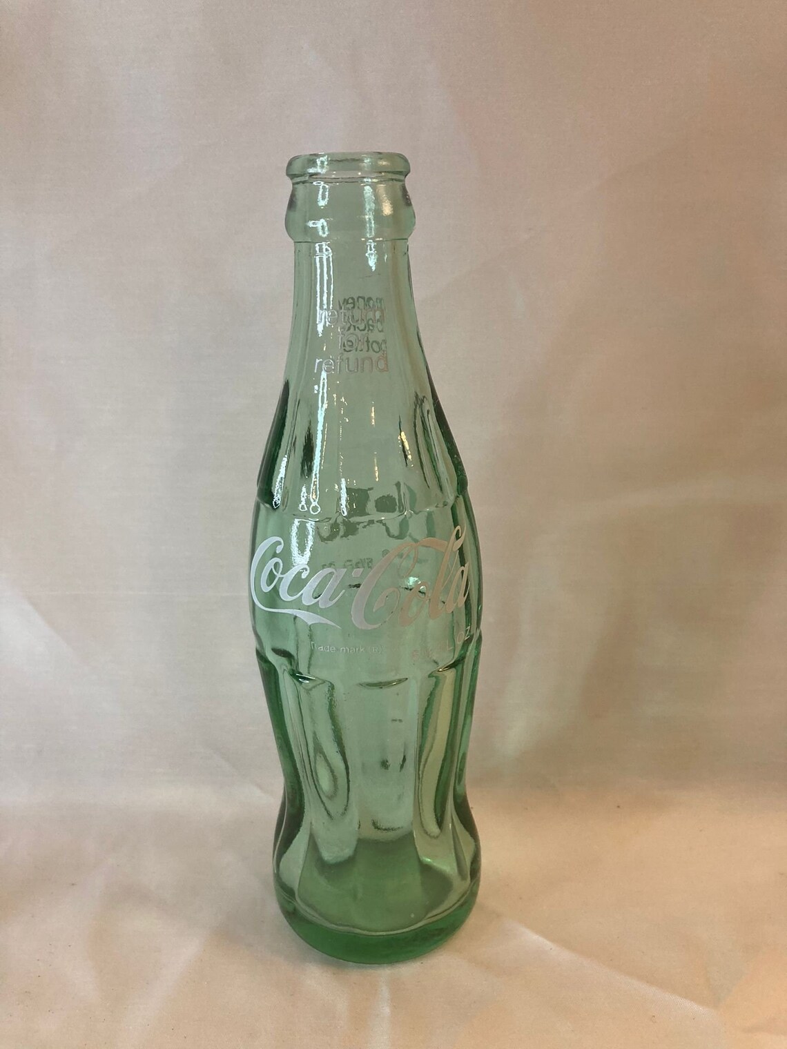Vintage Contour-shaped Painted Lettering Coke Bottle - Etsy