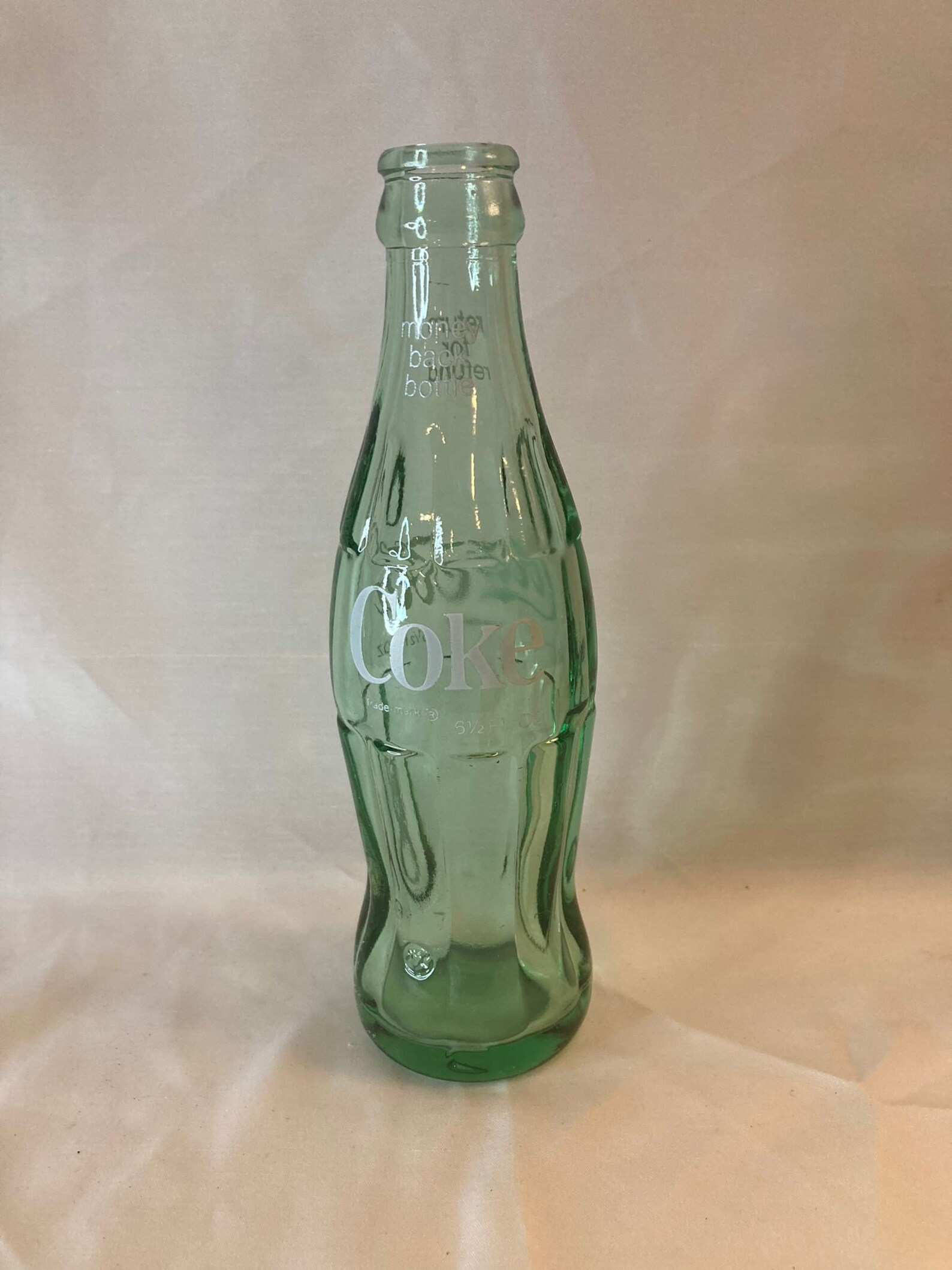 Vintage Contour-shaped Painted Lettering Coke Bottle - Etsy