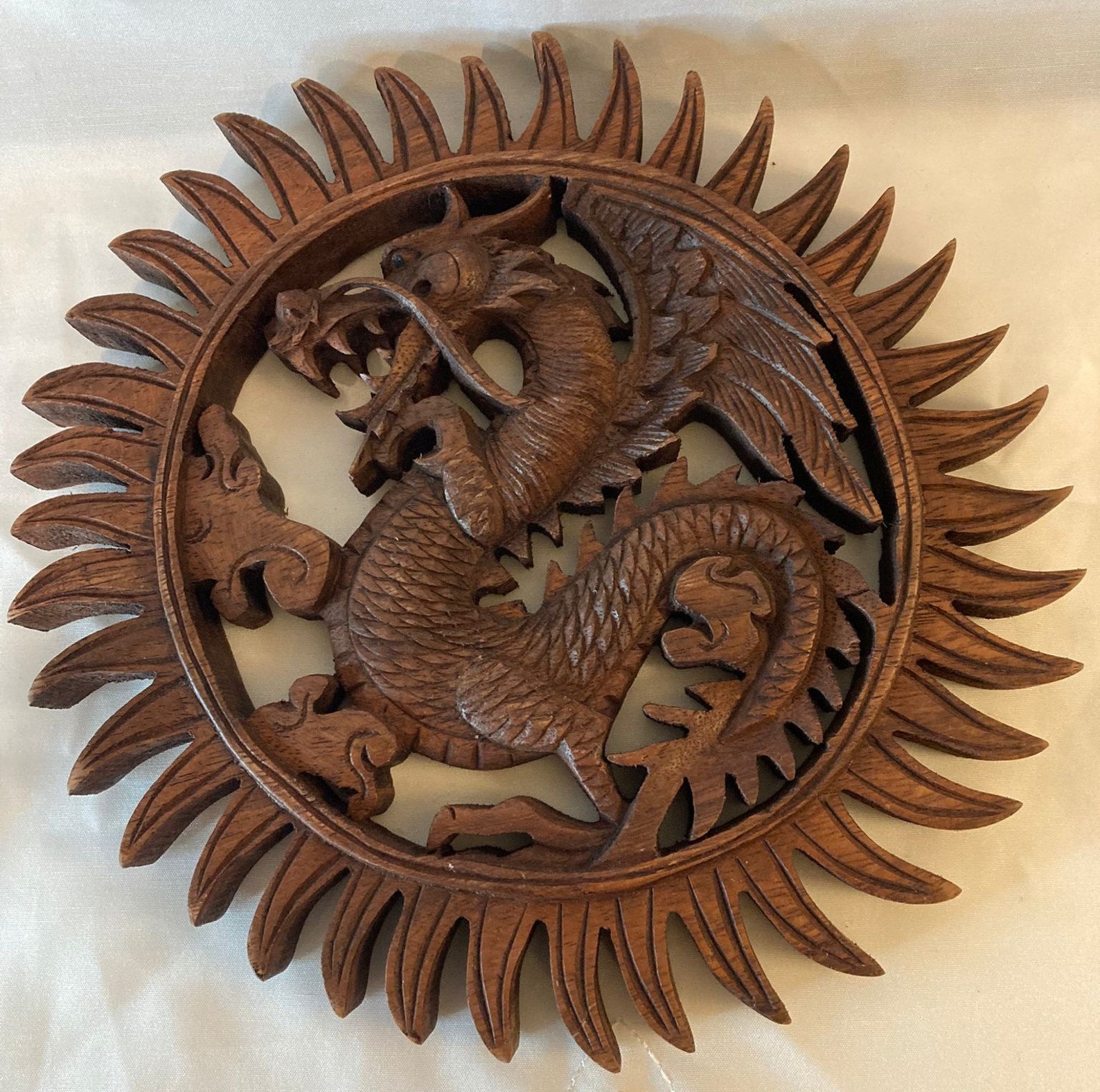 Handcrafted Wooden Dragon Wall Décor - Etsy